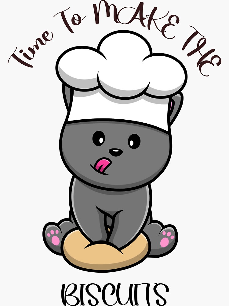 "Cat Making Biscuits" Sticker for Sale by alamuk96 | Redbubble