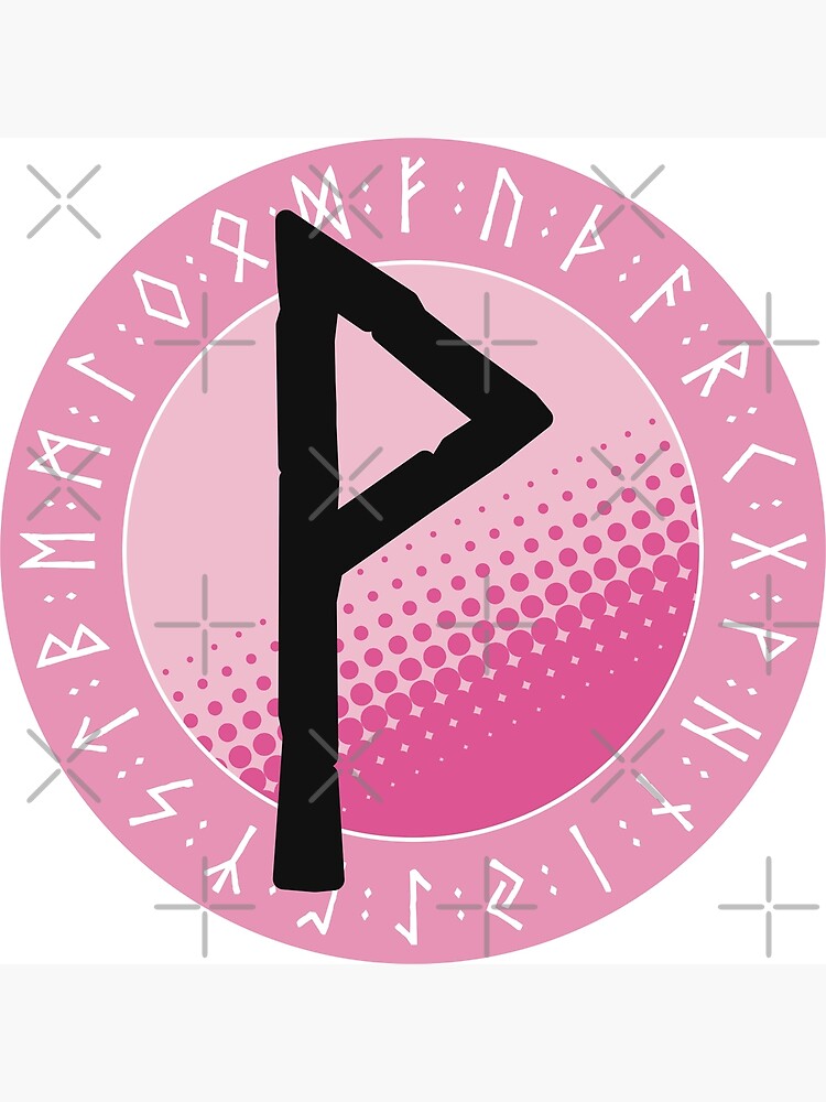 "Wunjo (Joy) - Viking Runes and Runic Symbols" Poster for Sale by ...