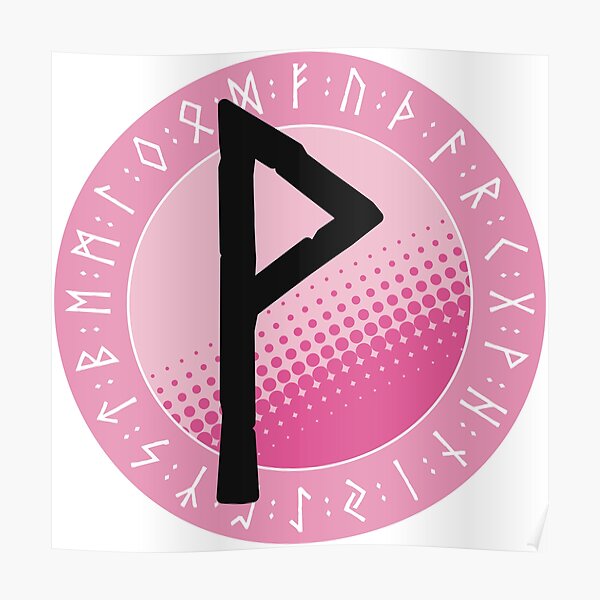 "Wunjo (Joy) - Viking Runes and Runic Symbols" Poster for Sale by ...