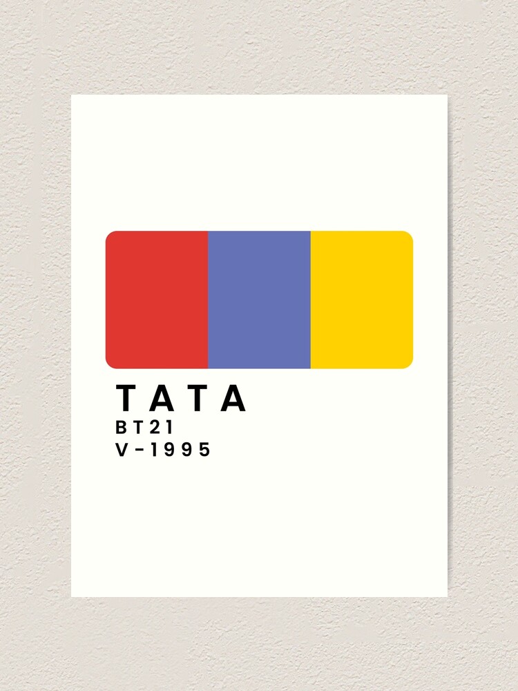 "Tata color palette BT21" Art Print for Sale by tokki-drawings | Redbubble