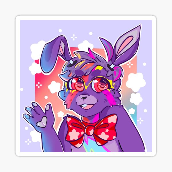 "Bonnie he Bunny" Sticker for Sale by MilktheMothman | Redbubble