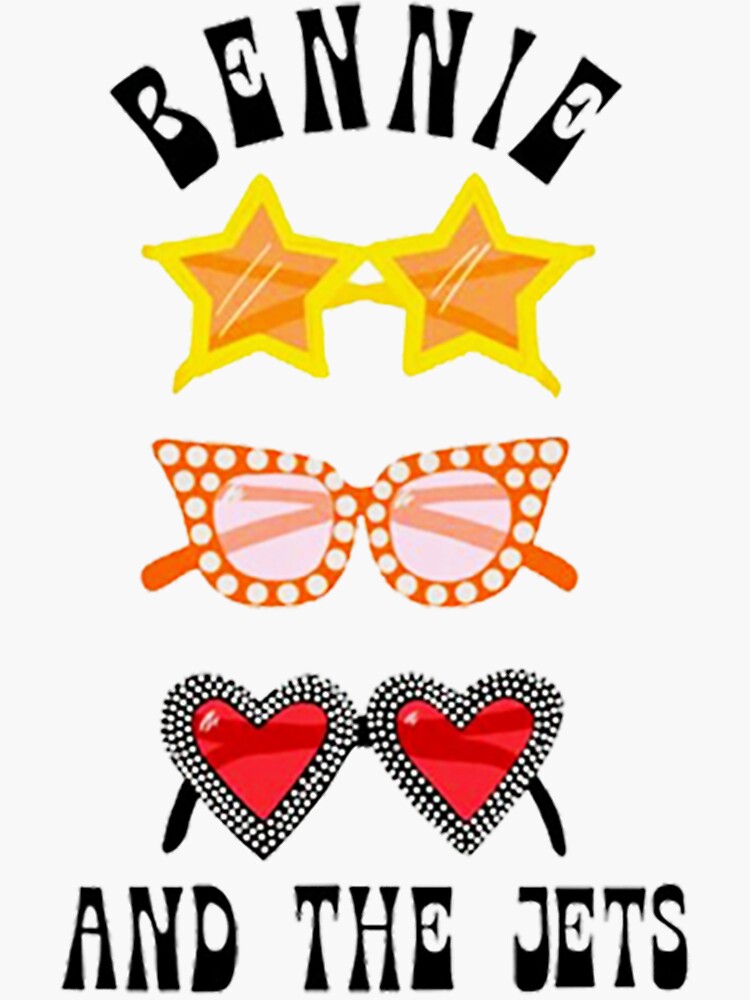 "Bennie and The Jets" Sticker for Sale by ShanaPrese | Redbubble