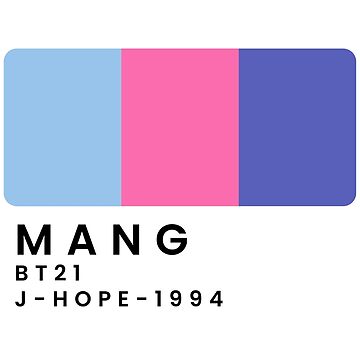 "Mang color palette BT21" Sticker by tokki-drawings | Redbubble