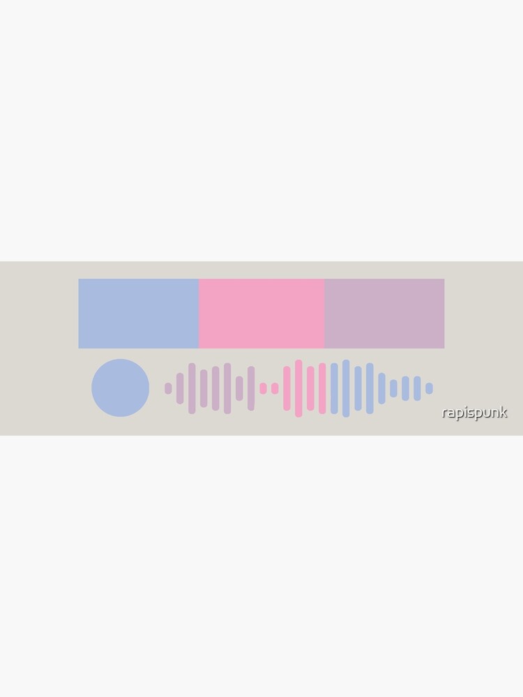 "BTS LOVE YOURSELF承 'HER' Album you sticker w/ spotify code & color palette" Canvas Print for ...