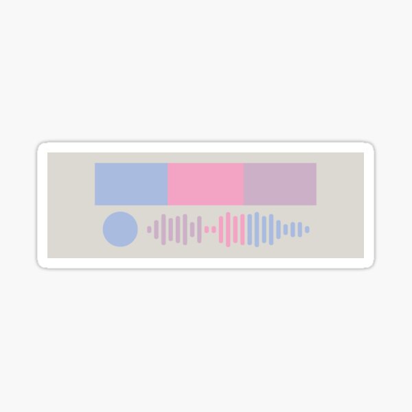 "BTS LOVE YOURSELF承 'HER' Album you sticker w/ spotify code & color palette" Sticker for Sale by ...
