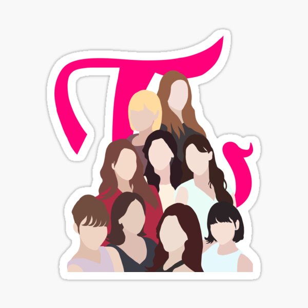 "TWICE - Members" Sticker for Sale by PiXell02 | Redbubble