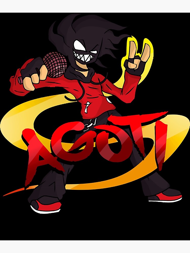 "new AGOTI fnf mod character Graffiti " Poster for Sale by ...