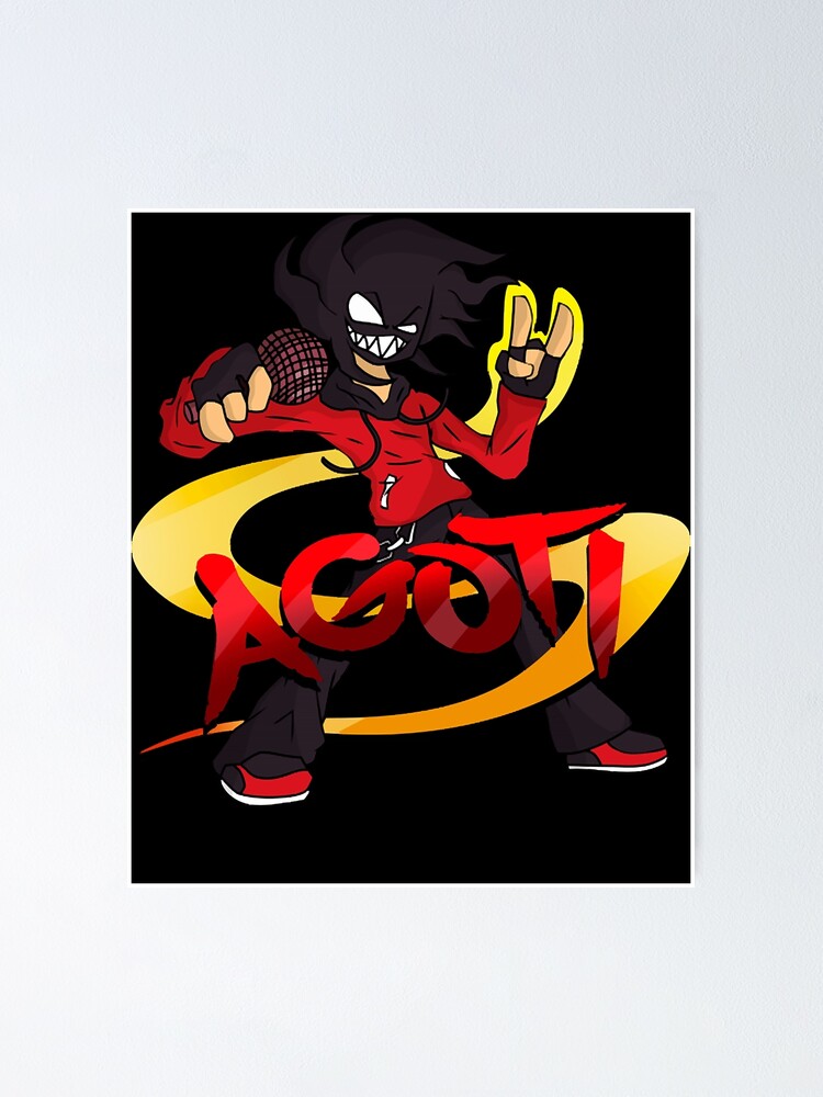 "new AGOTI fnf mod character Graffiti " Poster for Sale by ...