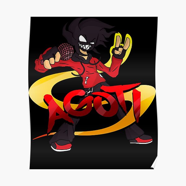 "new AGOTI fnf mod character Graffiti " Poster for Sale by ...