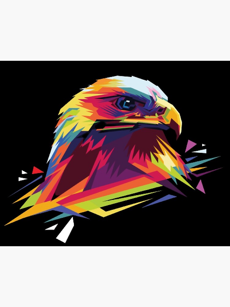"colored eagle" Poster for Sale by naditta | Redbubble