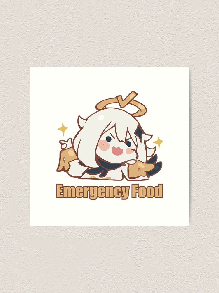 "paimon genshin impact emergency impact" Art Print for Sale by ...