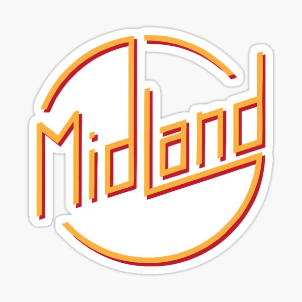 "Best seller midland music logo merchandise" Sticker for Sale by ...