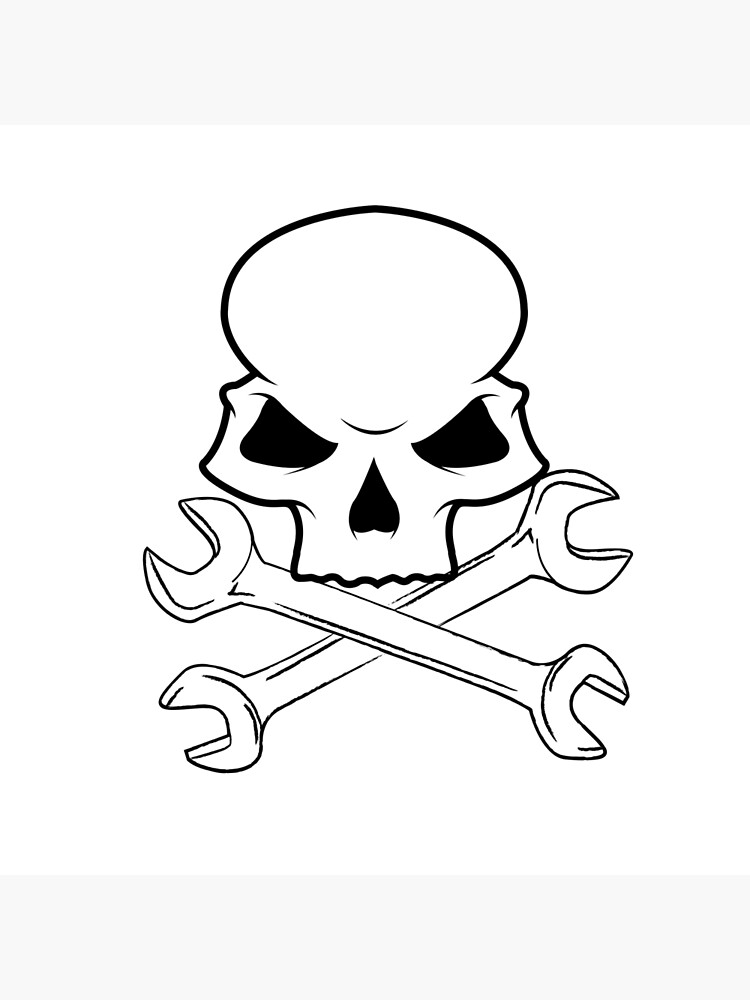 "Skull Spanners" Poster for Sale by Liliagd | Redbubble