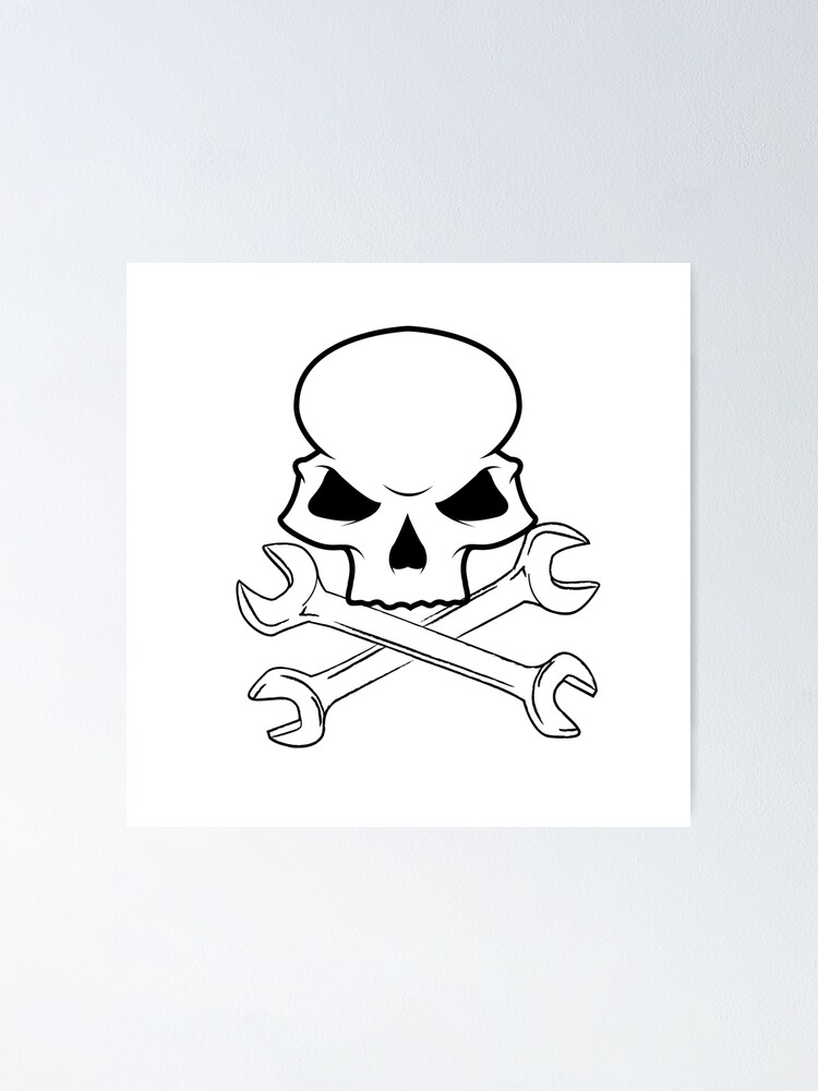 "Skull Spanners" Poster for Sale by Liliagd | Redbubble