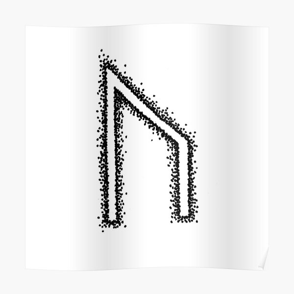 "Rune Uruz - Black" Poster by RavenInTheFog | Redbubble