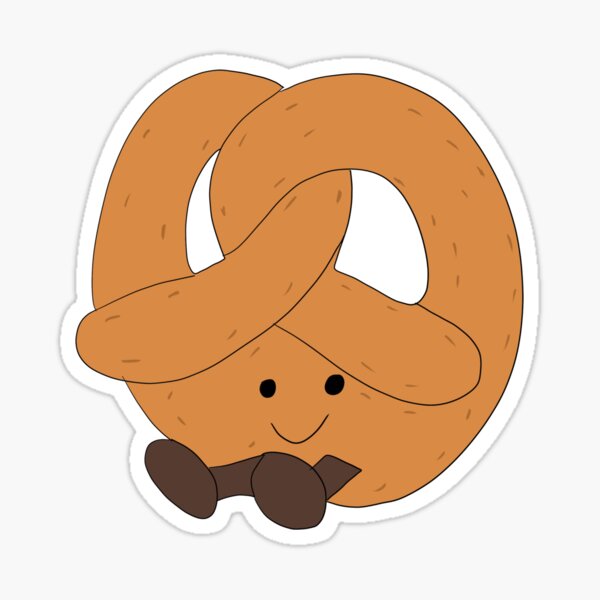 "Pretzel Jellycat toy " Sticker for Sale by Artbymanu | Redbubble