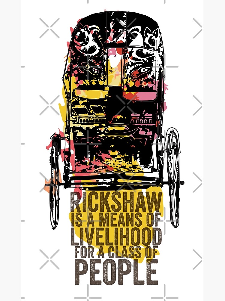 " A rickshaw" Poster for Sale by purnomatra | Redbubble