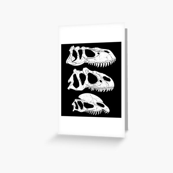"Torvosaurus Allosaurus Dilophosaurus fossil" Greeting Card for Sale by ...