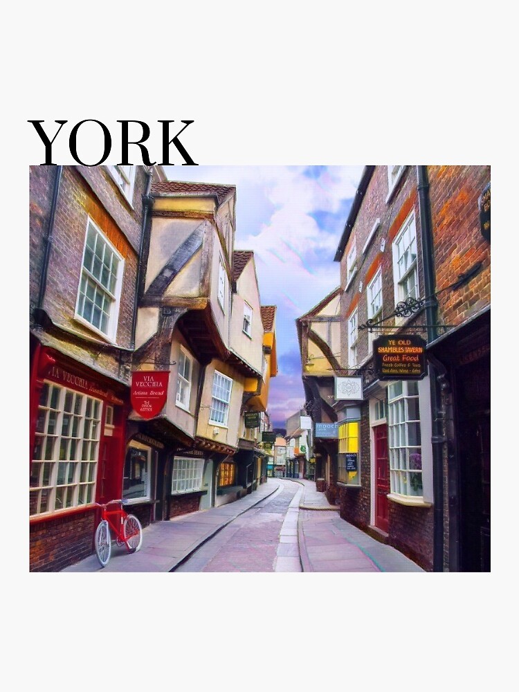 "York Landmark Sticker " Sticker for Sale by carrotsnlimes | Redbubble