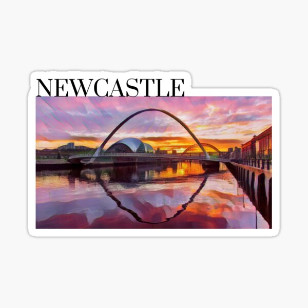 "Newcastle Landscape Landmark Sticker" Sticker for Sale by ...
