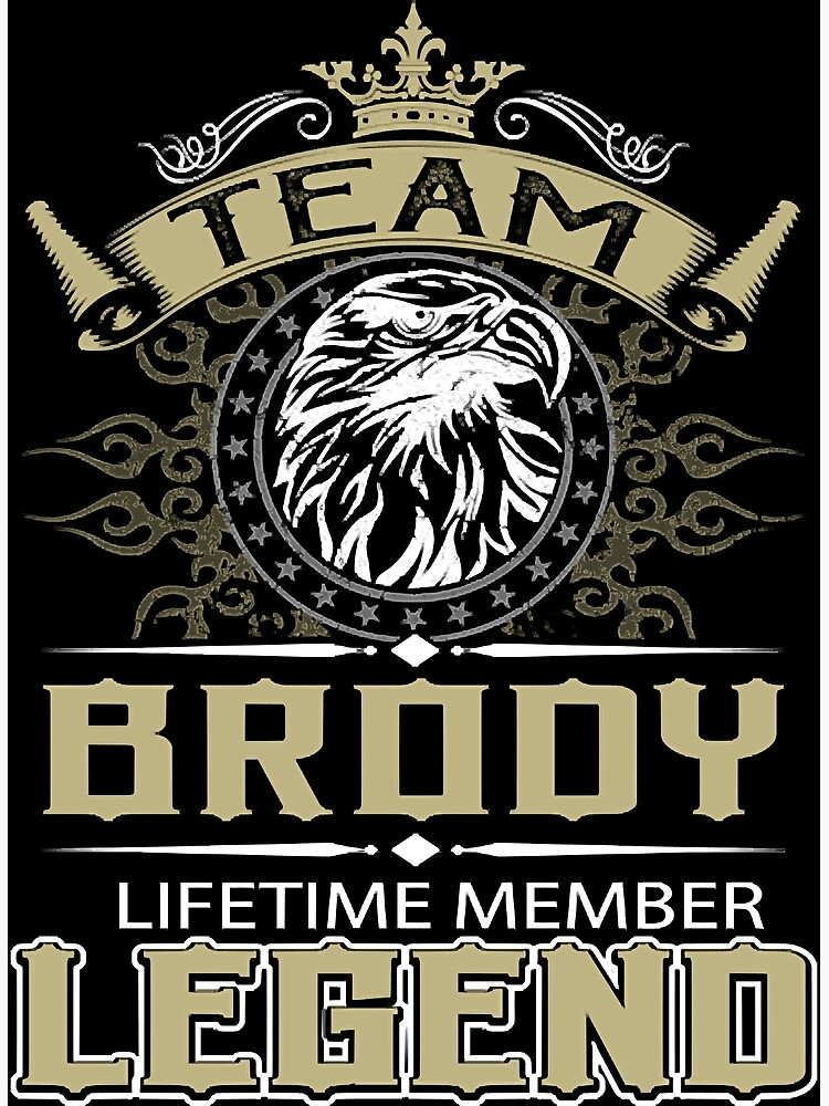 Lámina fotográfica «Camiseta con el nombre de Brody - Camiseta con el ...