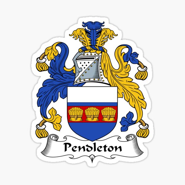 "Pendleton" Sticker by HaroldHeraldry | Redbubble