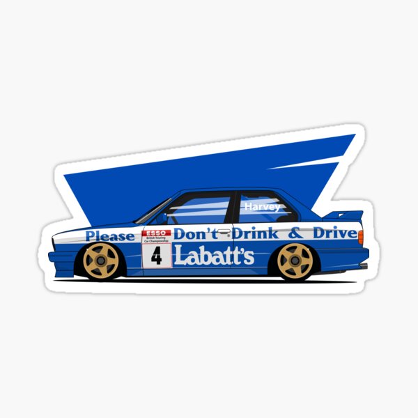 "E30 BTCC LEGENDS" Sticker for Sale by shketdesign | Redbubble