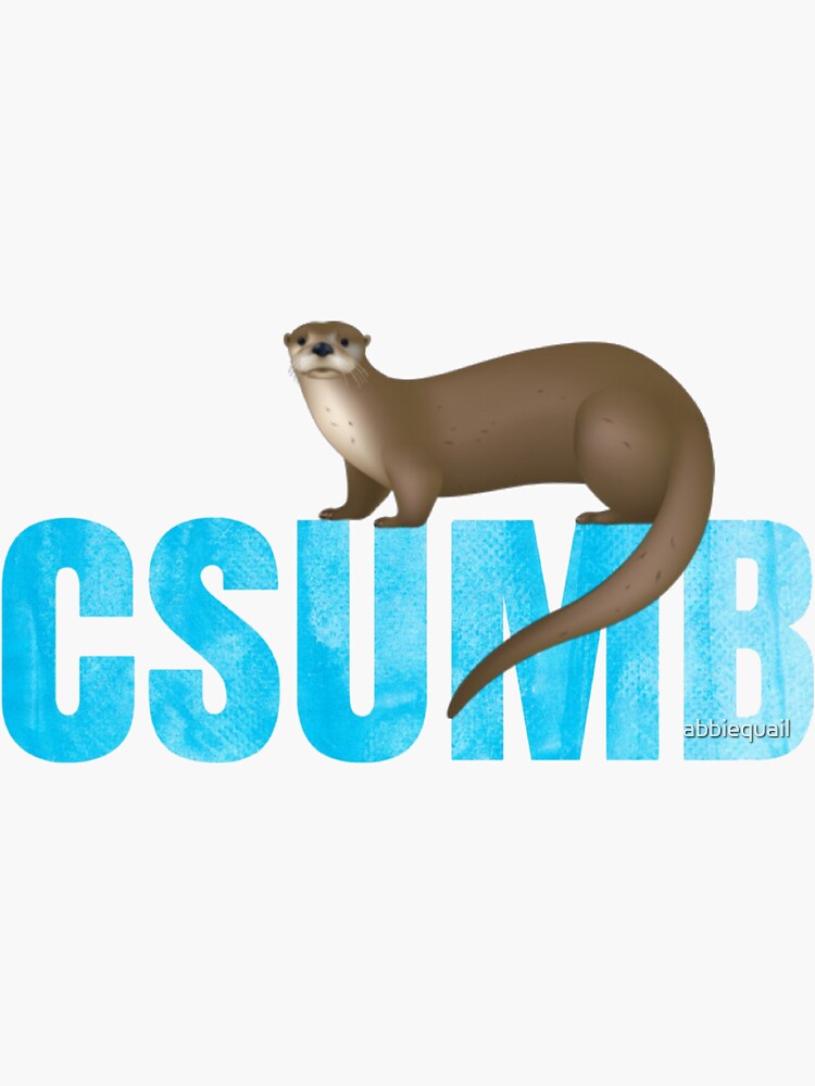 "CSU Monterey Bay Otter" Sticker for Sale by abbiequail | Redbubble