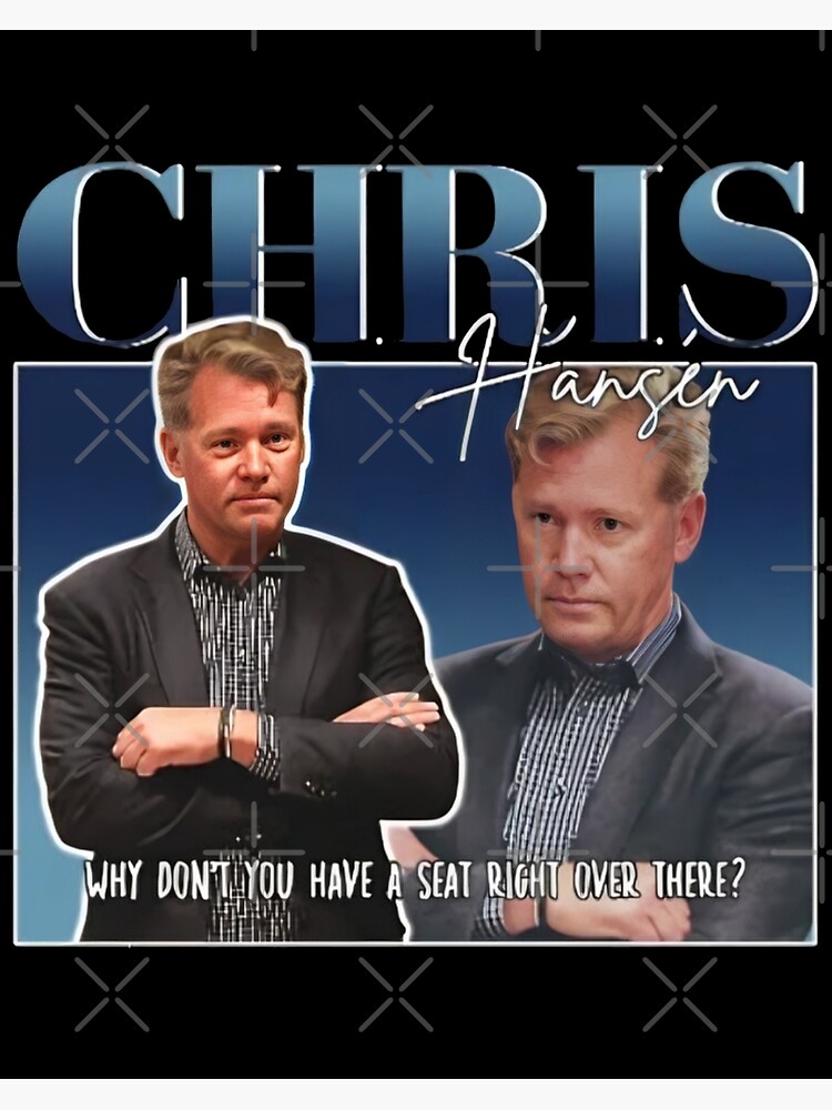 "CHRIS HANSEN Vintage 90s bootleg Meme" Poster for Sale by kati-art ...