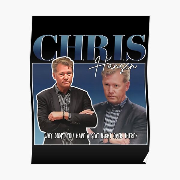 "CHRIS HANSEN Vintage 90s bootleg Meme" Poster for Sale by kati-art ...