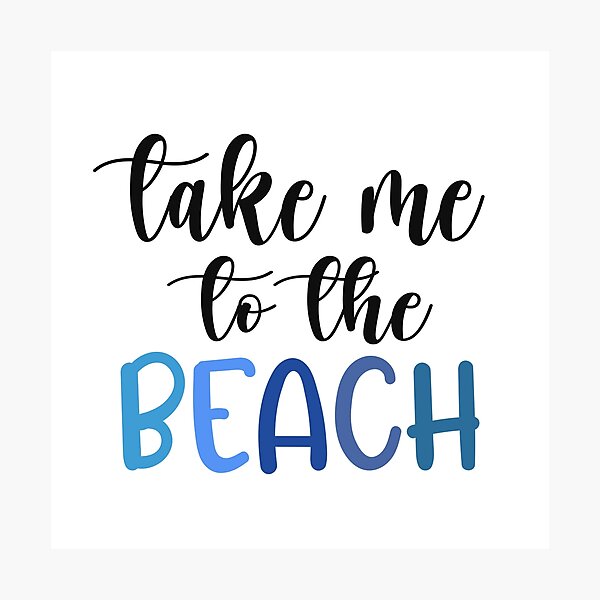 "Cute take me to the beach blue aesthetic stickers, ocean beach ...