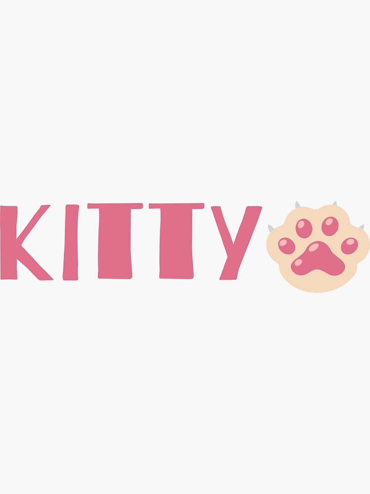 "Kitty - Cat Name " Sticker for Sale by Name-Bubble | Redbubble