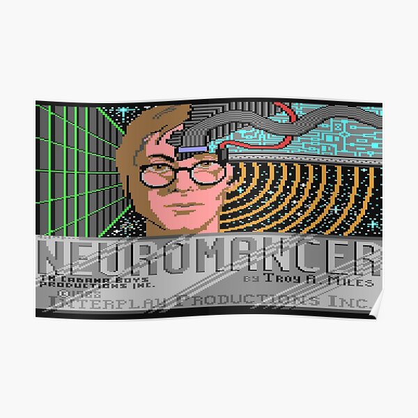 "Neuromancer (C64 Title Screen)" Poster by winscometjump | Redbubble