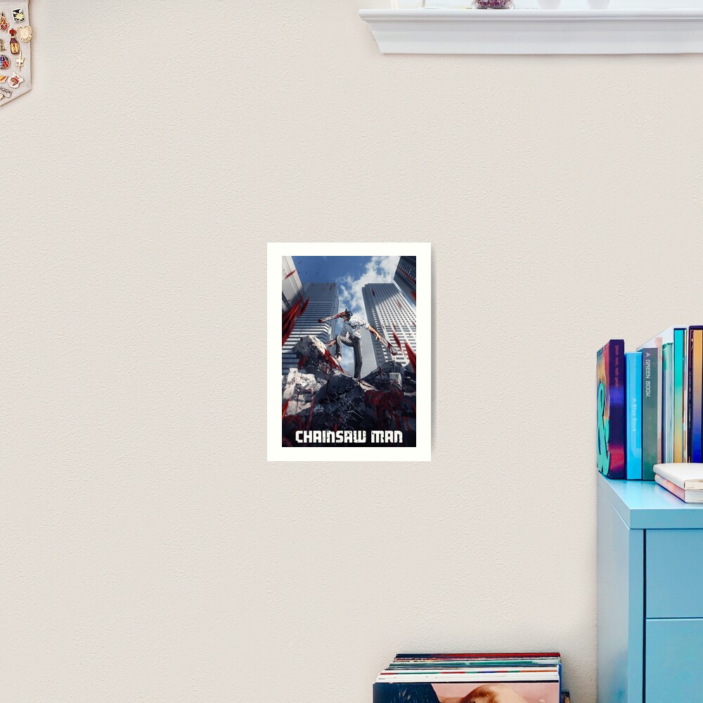 "Chainsaw Man key visual" Art Print for Sale by SeerEmperor | Redbubble