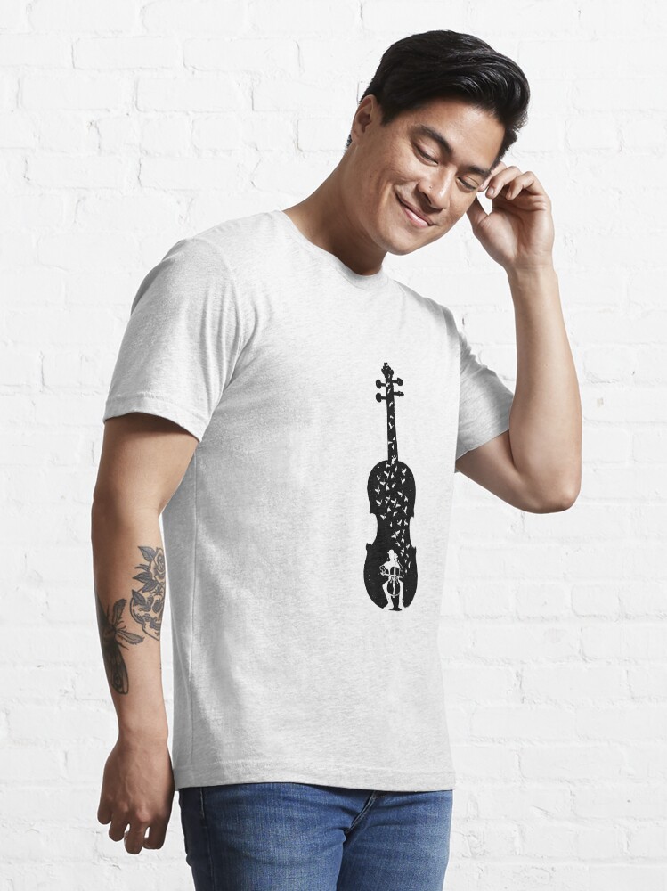 "Cello - Playing Cello" T-shirt for Sale by barmalisiRTB | Redbubble ...