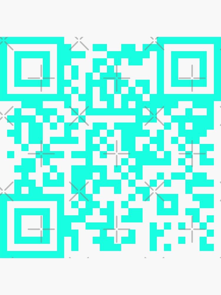 "Rickroll QR code" Sticker for Sale by Pahancrazzy | Redbubble