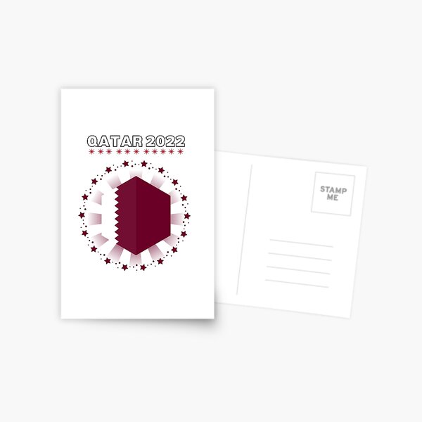 "World Cup Qatar 2022 Qatar Flag" Postcard for Sale by Mr-socololo ...