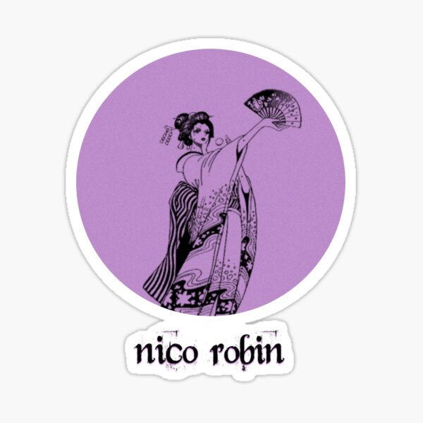"nico robin" Sticker for Sale by asaeid | Redbubble