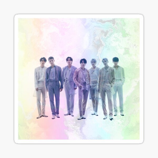 "BTS Rainbow" Sticker for Sale by blaberblogger | Redbubble