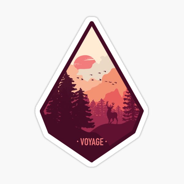 "Voyage" Sticker for Sale by MaluBobo | Redbubble