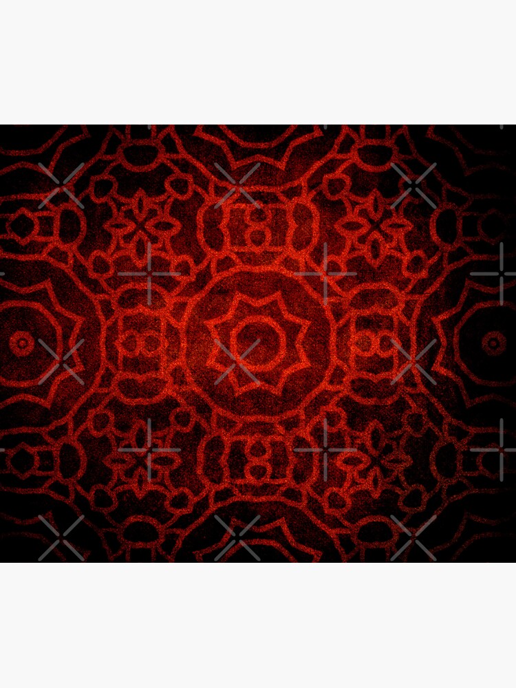 "Red and Black Gothic Pattern" Sticker for Sale by Gymmer-Life | Redbubble