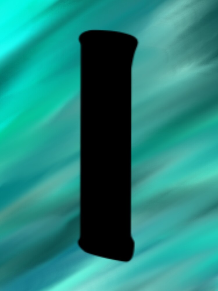 "Letter I Green Blue" Sticker for Sale by ArtByBade | Redbubble