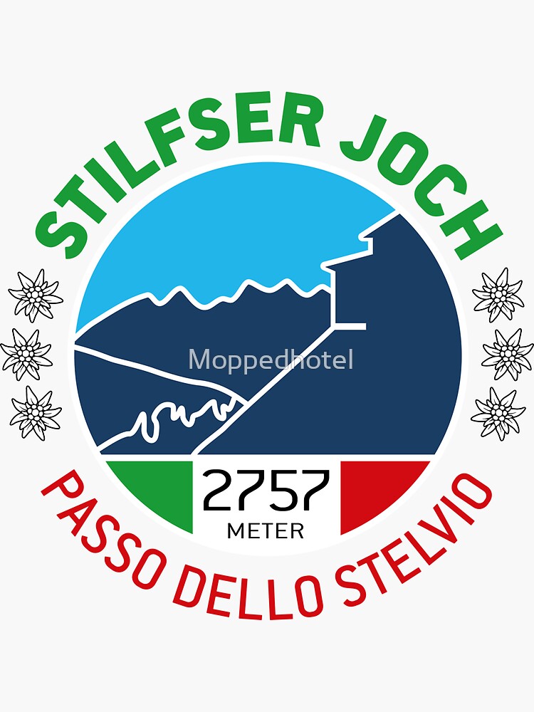 "Stelvio Pass | Passo dello Stelvio | v2" Sticker for Sale by ...