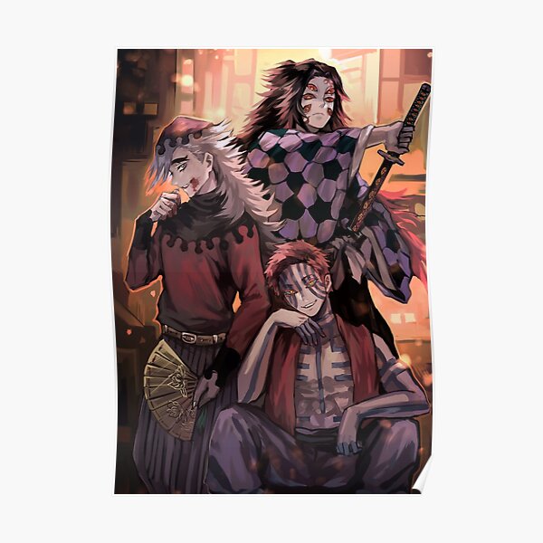"Doma Akaza Kokushibo" Poster for Sale by JohnnyRhi | Redbubble