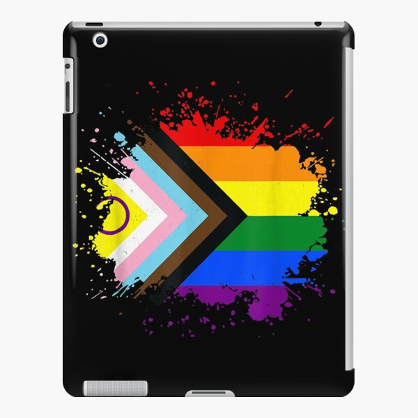 Lgbtq Pride Month Intersex Inclusive Progress Pride Flag Ipad Case