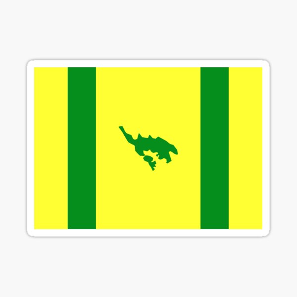 Pegatina «Bandera de Culebra, Puerto Rico» de Tonbbo | Redbubble