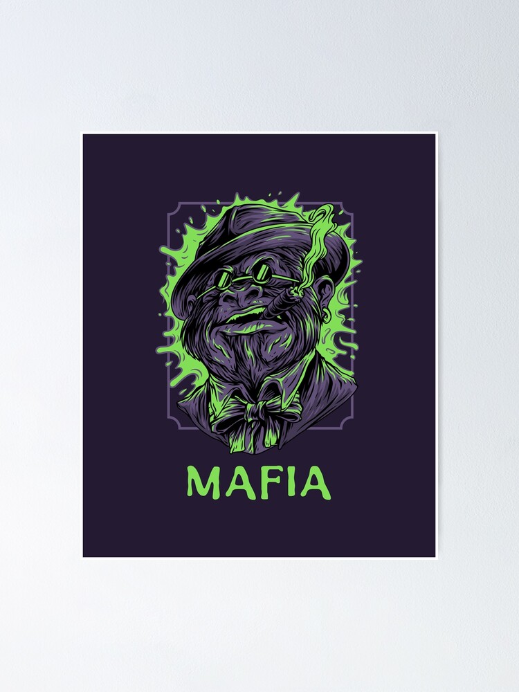 "Mafia Monkey" Poster for Sale by Teestud | Redbubble