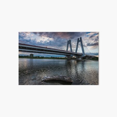 "New bridge in Nowa Huta" Art Board Print for Sale by fotohuta | Redbubble