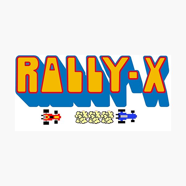 "Rally X Logo" Photographic Print for Sale by 8BitClassics | Redbubble