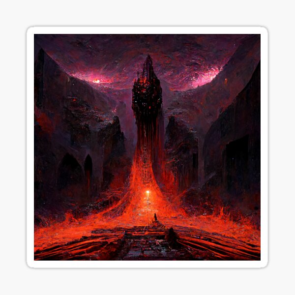 "Obsidian Tower" Sticker for Sale by TzaraathDesigns | Redbubble